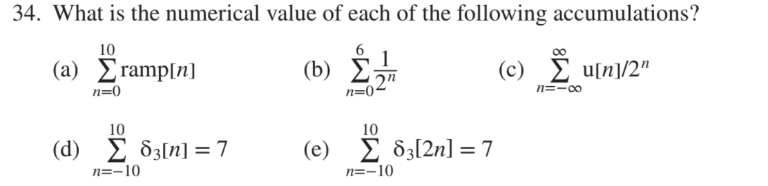 Solved 34. What is the numerical value of each of the | Chegg.com