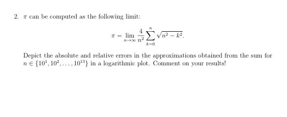 Solved 2. i can be computed as the following limit: lim 2007 | Chegg.com