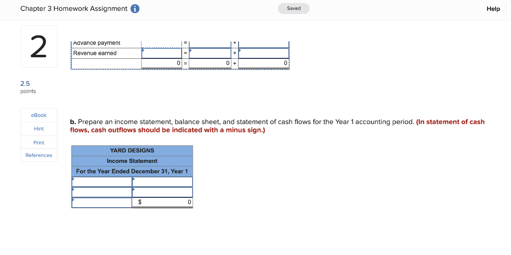 Solved Chapter 3 Homework Assignment Saved Help Save & Ch 2 | Chegg.com