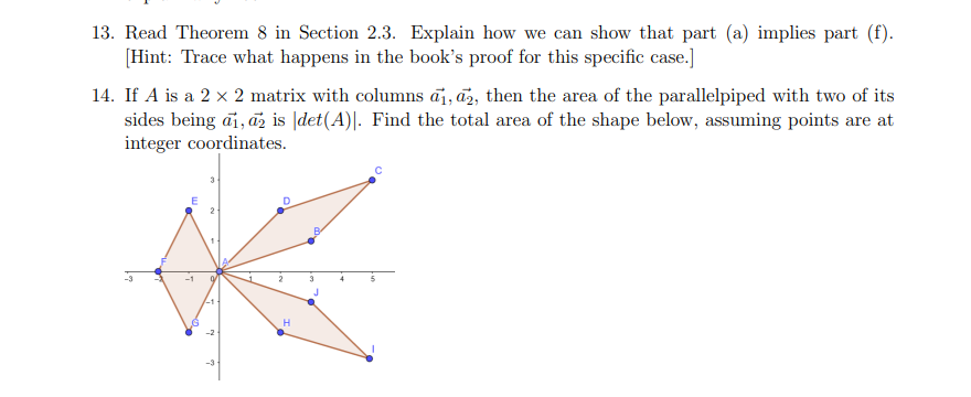 Solved 13. Read Theorem 8 in Section 2.3. Explain how we can | Chegg.com