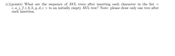 Solved What are the sequence of AVL trees after inserting | Chegg.com