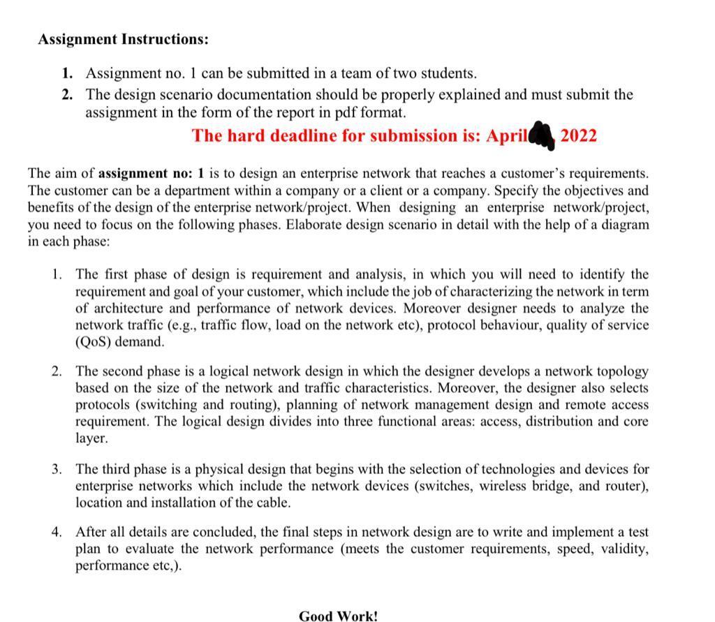 Assignment Instructions: 1. Assignment no. 1 can be | Chegg.com