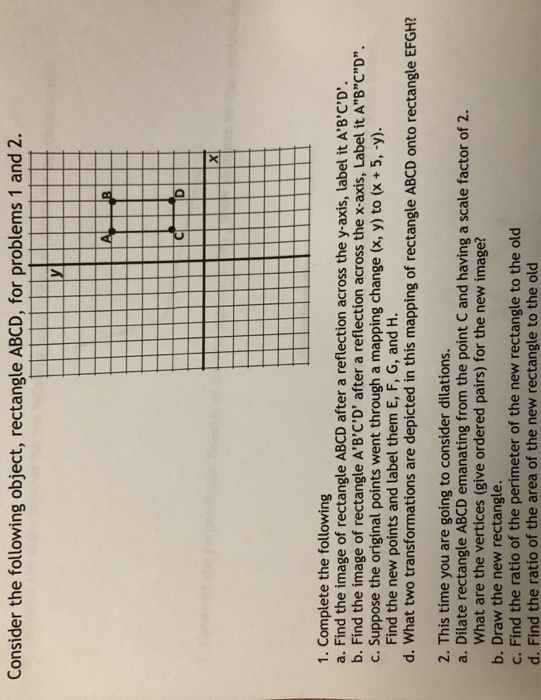 Solved Consider the following object, rectangle ABCD, for | Chegg.com
