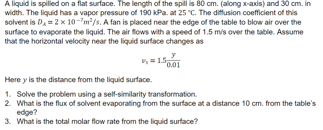 Solved A liquid is spilled on a flat surface. The length of | Chegg.com