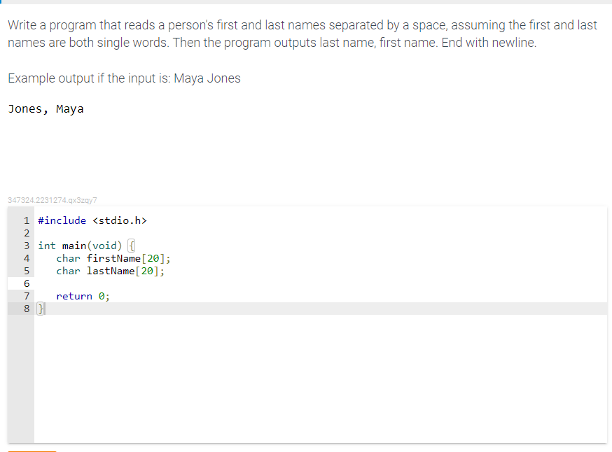 Solved Write A Program That Reads A Person s First And Last Chegg