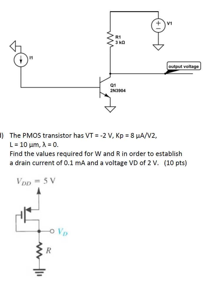 Solved 1) Saturation, cutoff, triode, forward-active ? (40 | Chegg.com