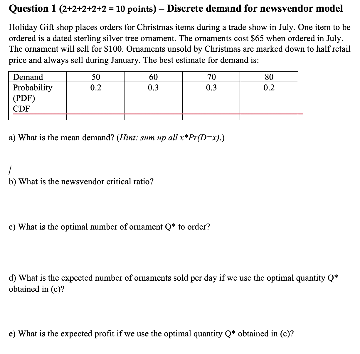 Solved Please Complete The Data In The Form Of Table