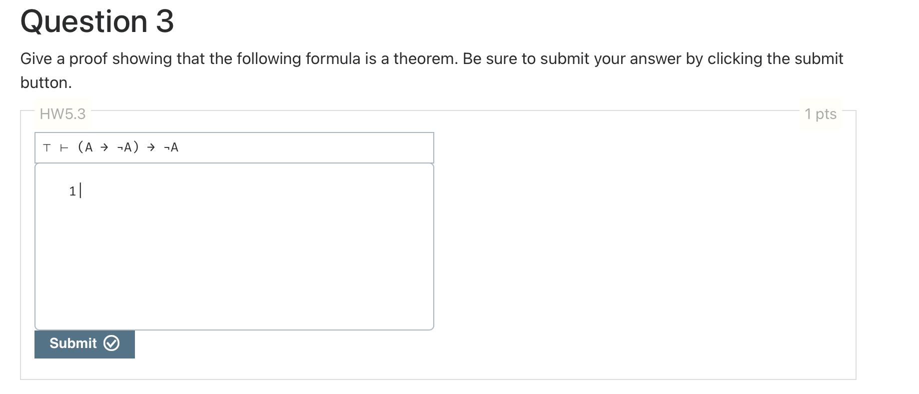 Solved Give a proof showing that the following formula is a | Chegg.com