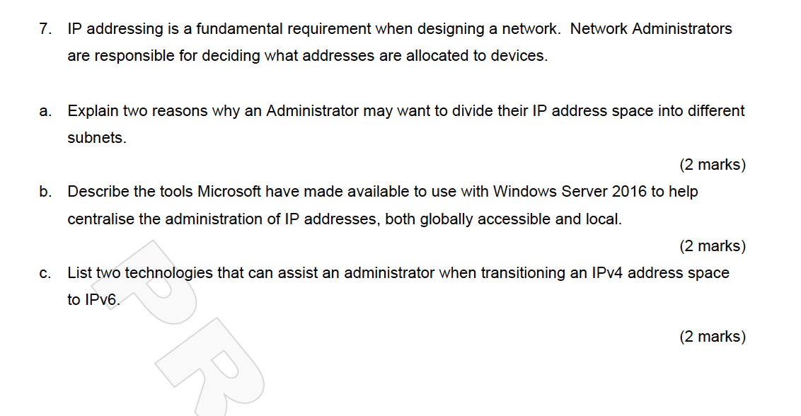 Short Answer Section: Answer each of these questions | Chegg.com