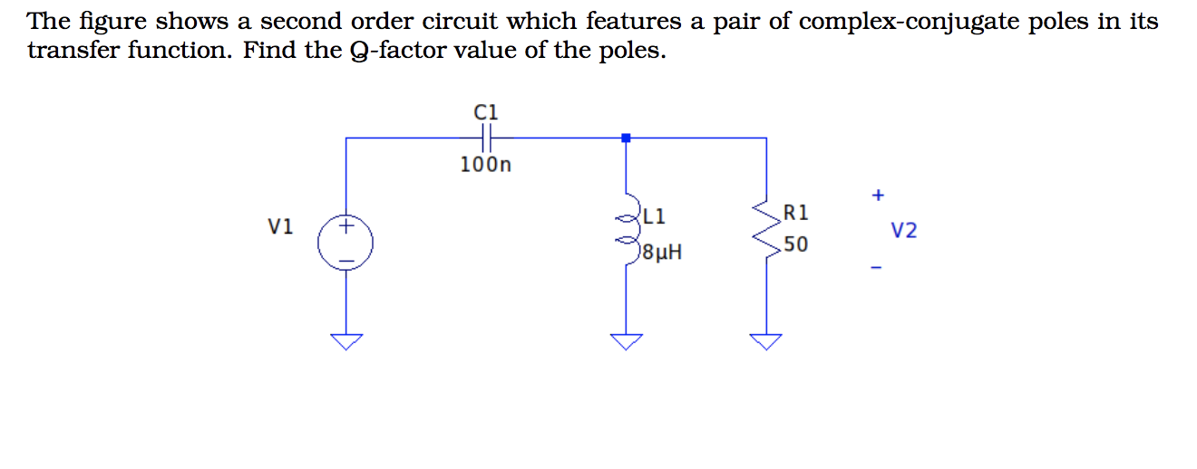 Solved The figure shows a second order circuit which | Chegg.com
