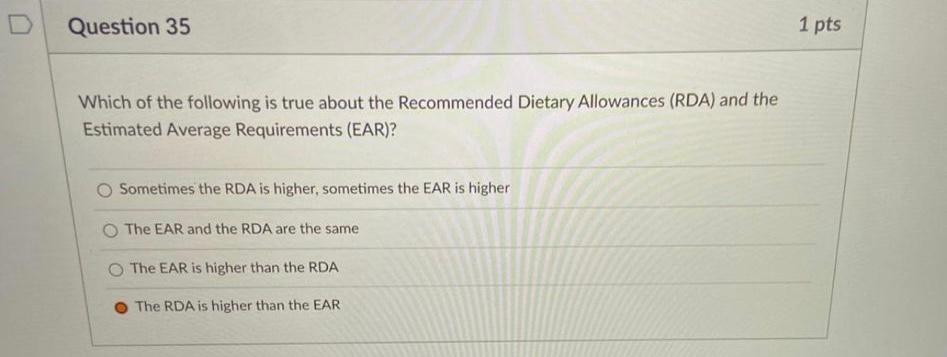 Solved Which of the following is true about the Recommended | Chegg.com