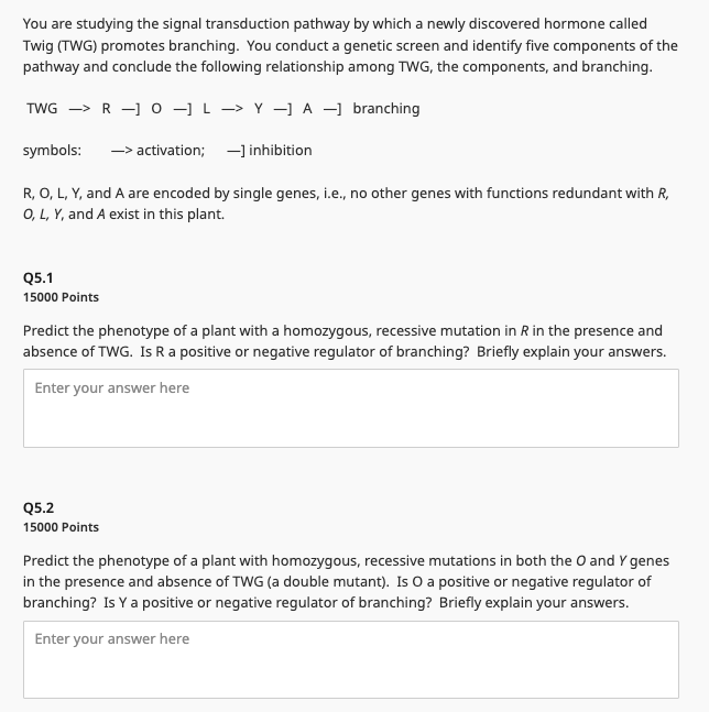 Solved You are studying the signal transduction pathway by | Chegg.com