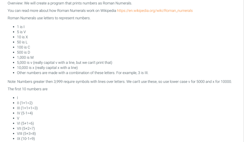 Solved Overview: We will create a program that prints | Chegg.com