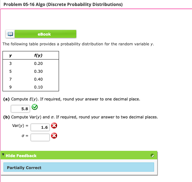 Solved Problem 05-16 Algo (Discrete Probability | Chegg.com
