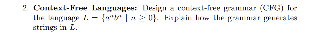 Solved Context-Free Languages: Design a context-free grammar | Chegg.com