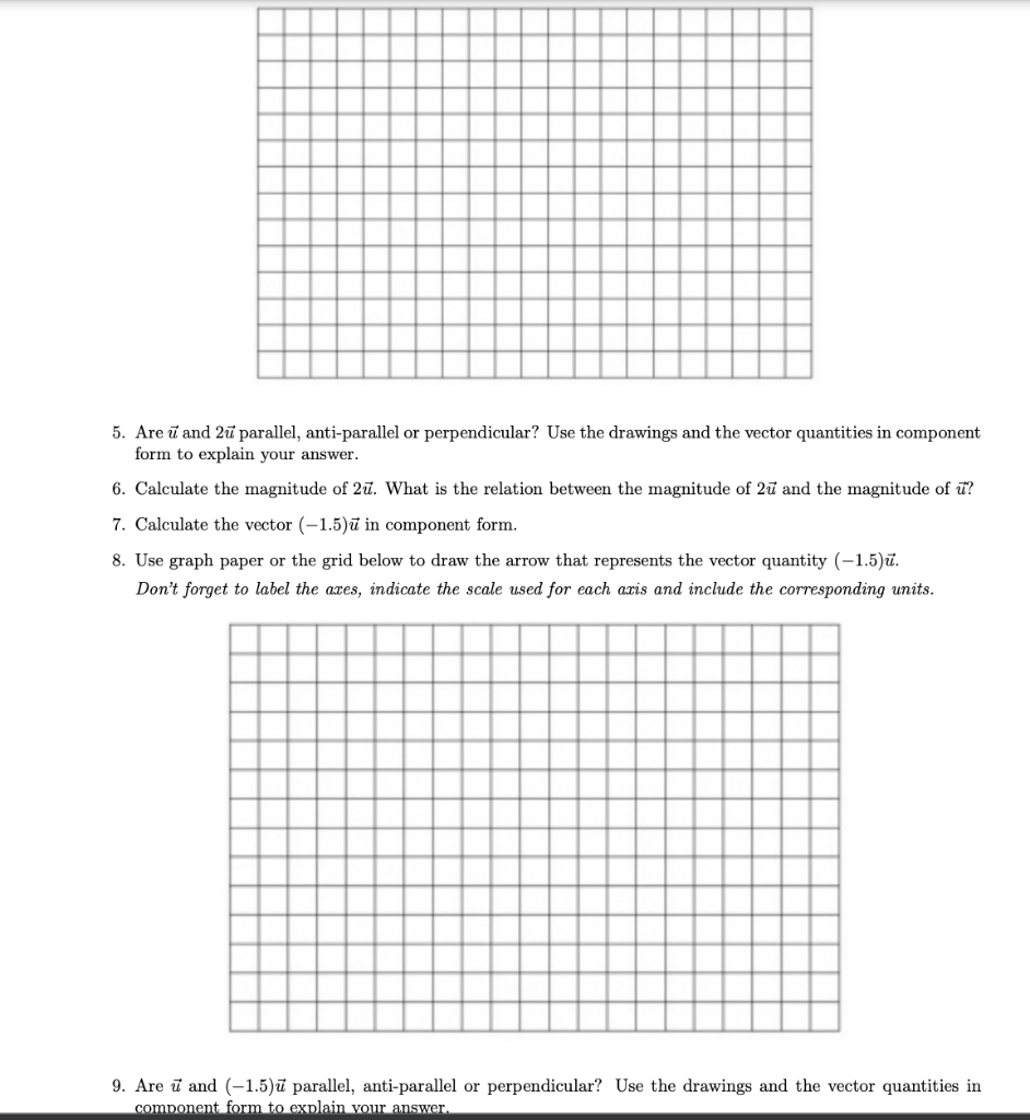 Solved 1 Drawing Vector Quantities (6\% each) Consider the | Chegg.com