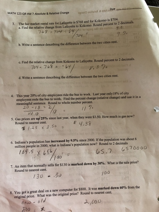 Solved 123 QR HW 7 Absolute & Relative Change Due You plan | Chegg.com