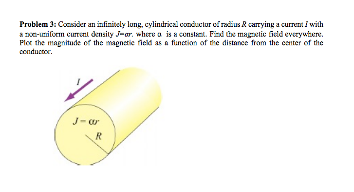 Solved Problem 3: Consider an infinitely long, cylindrical | Chegg.com