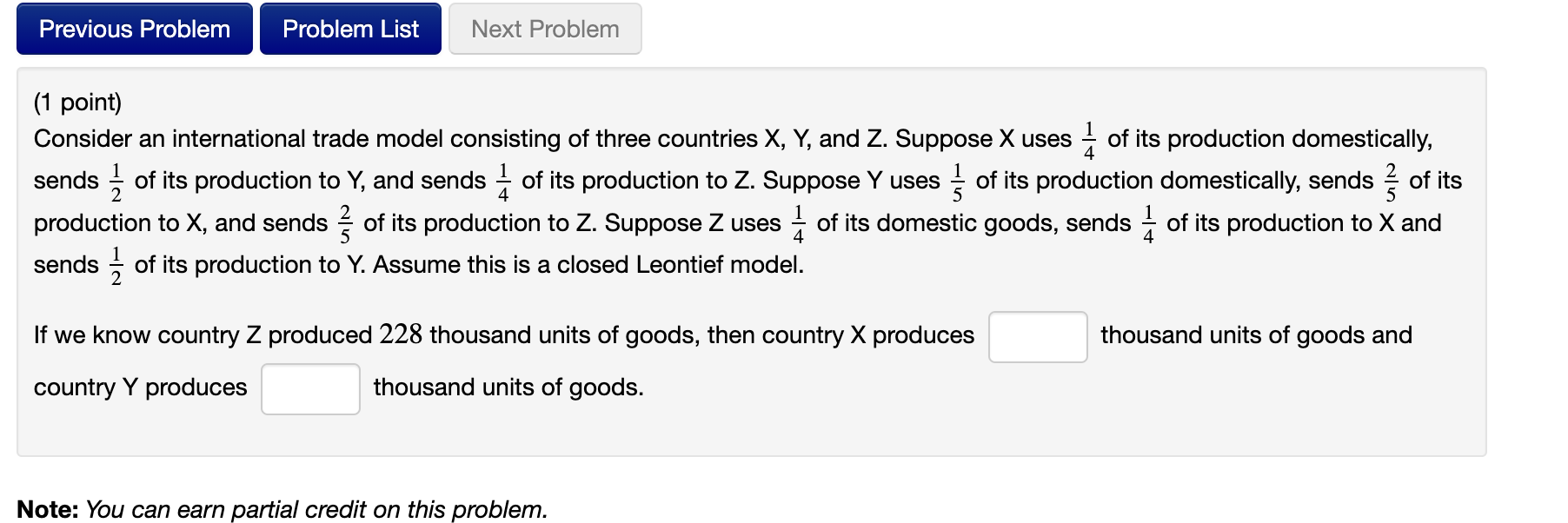 Solved Consider an international trade model consisting of | Chegg.com