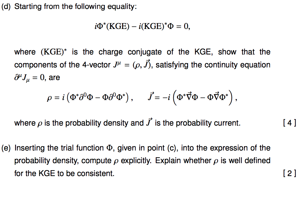 Solved A Relativistic Scalar Particle Has Mass M And