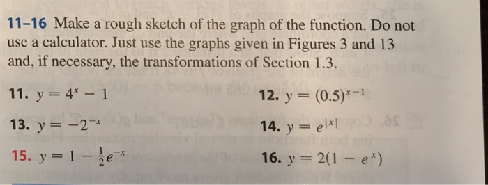 11-16 Make a rough sketch of the graph of the | Chegg.com