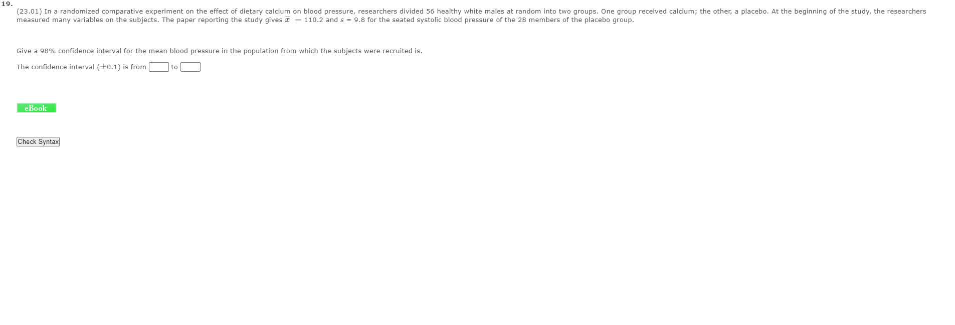 Solved 19. (23.01) In a randomized comparative experiment on | Chegg.com