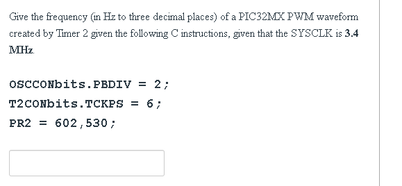 Solved Give the frequency (in Hz to three decimal places) of | Chegg.com