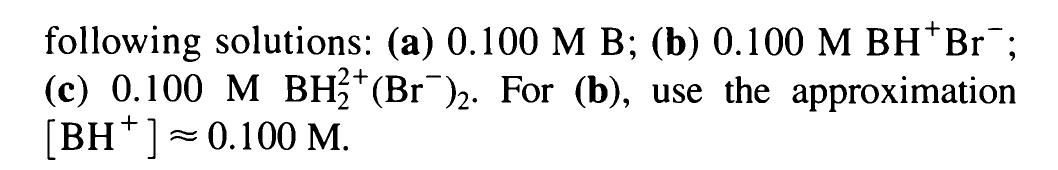 Solved 11-10. The dibasic compound B forms BHand BH + with | Chegg.com