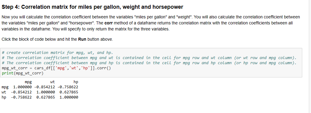 Solved Step 1: Generating cars dataset This block of Python | Chegg.com