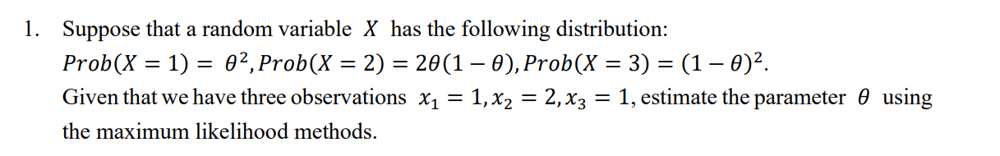Solved 1. Suppose that a random variable X has the following | Chegg.com