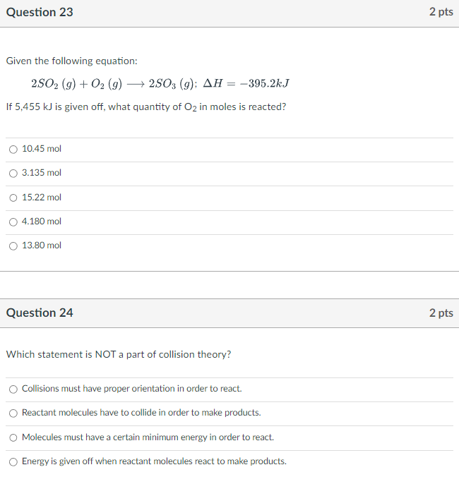 Solved Given The Following Equation Chegg