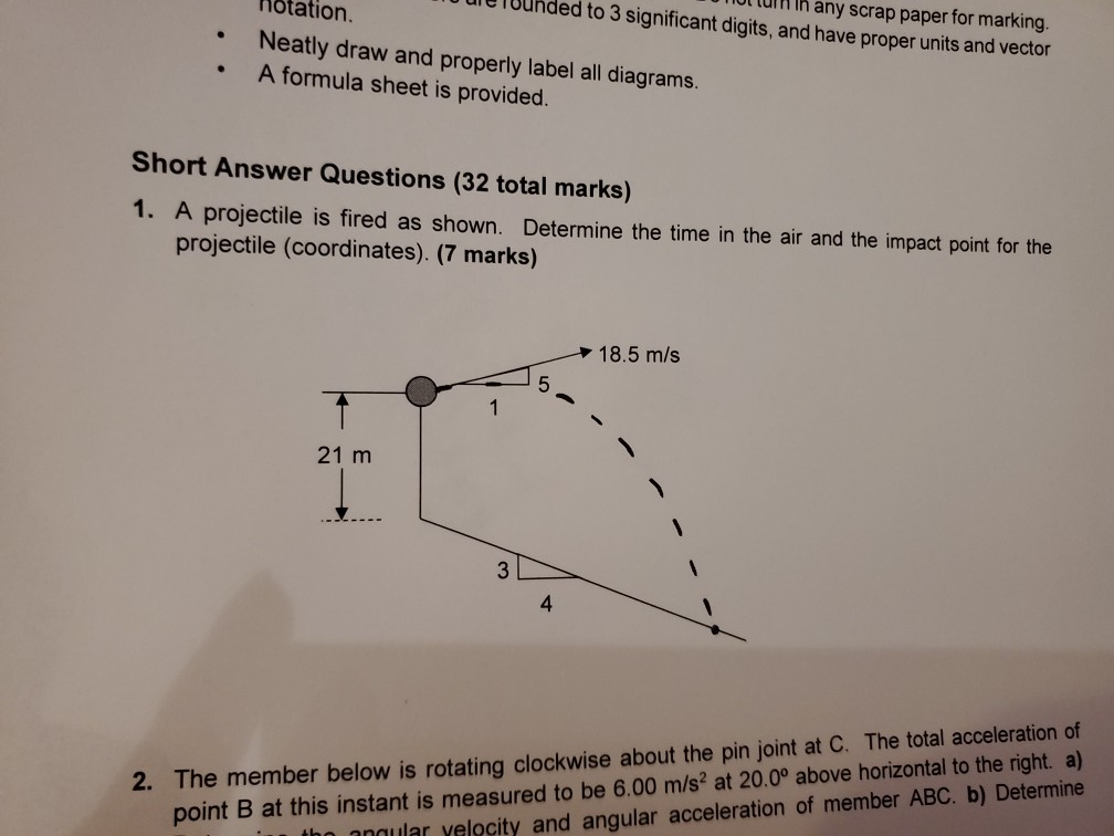 Solved Totation. any scrap paper for marking. ded to 3 | Chegg.com