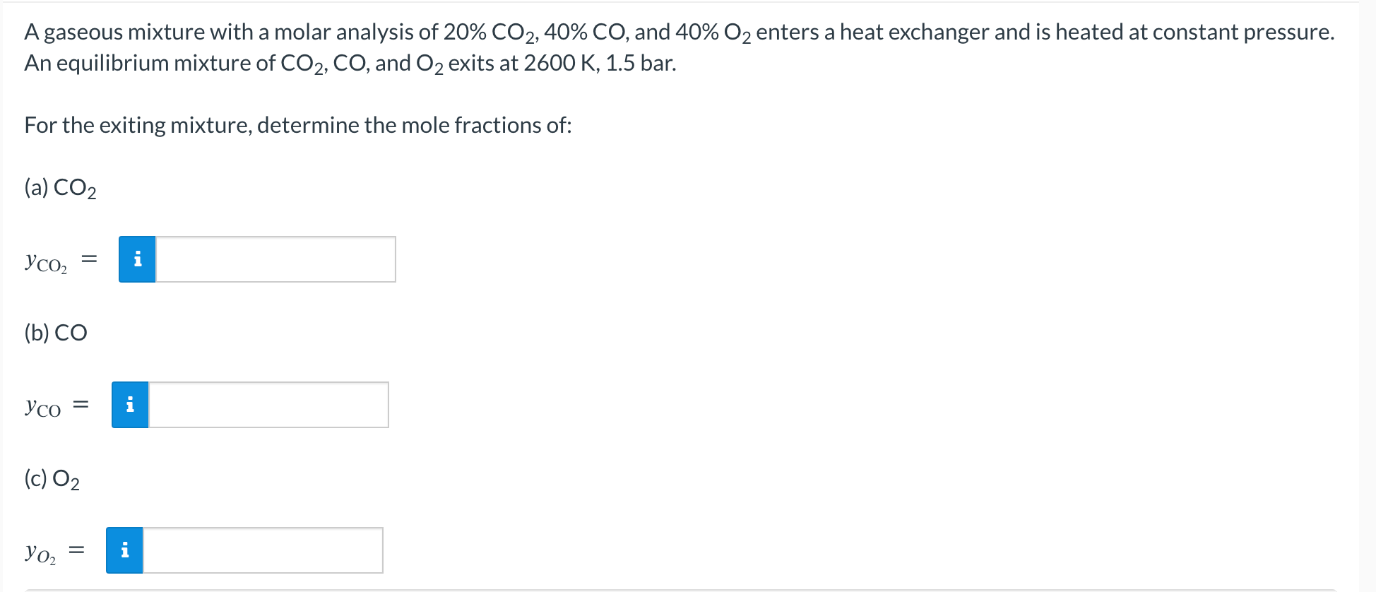 Solved A gaseous mixture with a molar analysis of | Chegg.com