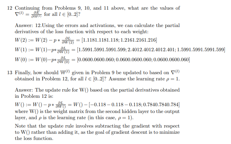 Solved Let W(l) be the transfer matrix from layer l to layer | Chegg.com