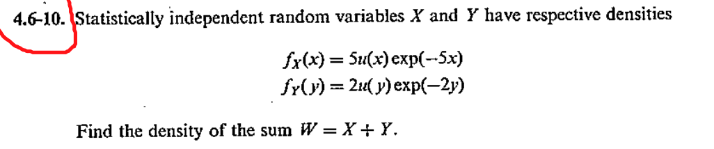 Solved 6-10. Statistically independent random variables X | Chegg.com