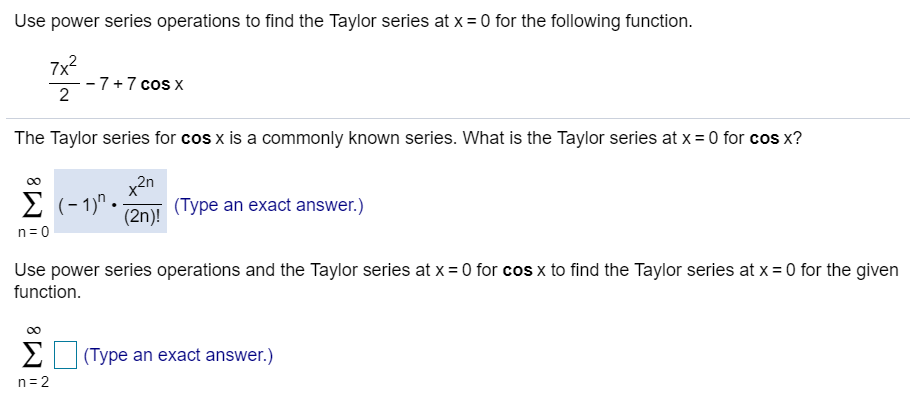Solved Using a Taylor series, find the polynomial of least | Chegg.com