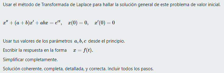Solved use method of laplace transform to find the general | Chegg.com Solved use method of laplace transform to find the general | Chegg.com