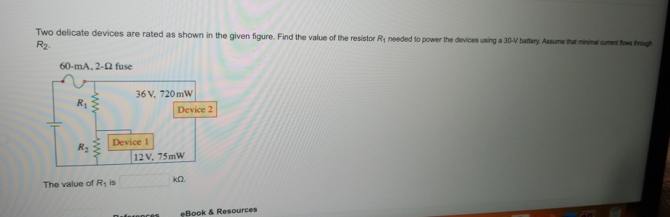 Solved Two delicate devices are rated as shown in the given | Chegg.com