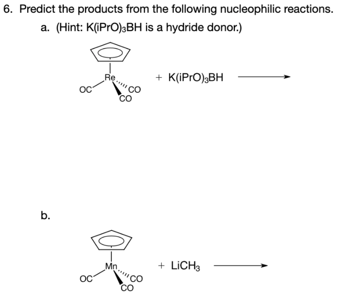 Solved Predict the products from the following nucleophilic | Chegg.com