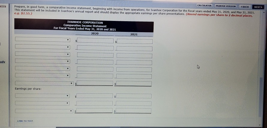 Solved Problem 16-06 (Part Level Submission) Ivanhoe | Chegg.com