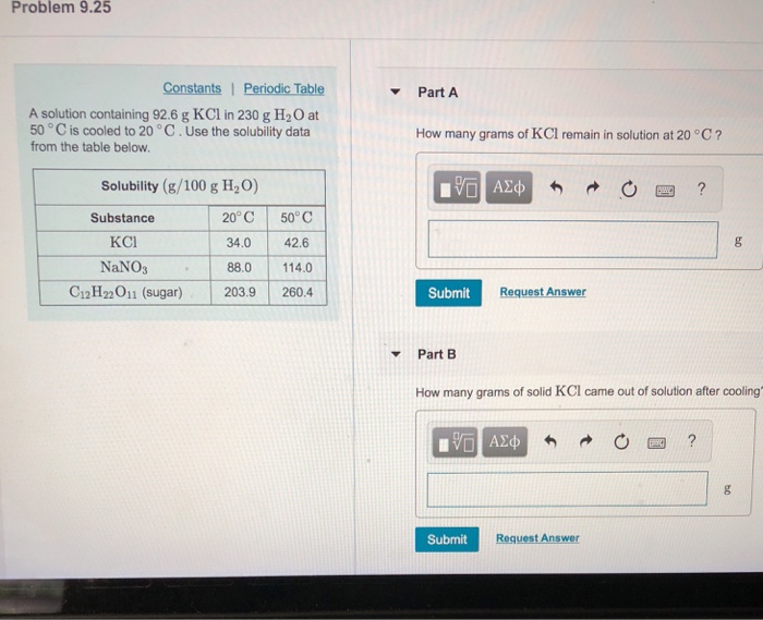 Solved Problem 9.25 Constants | Periodic Table PartA A | Chegg.com