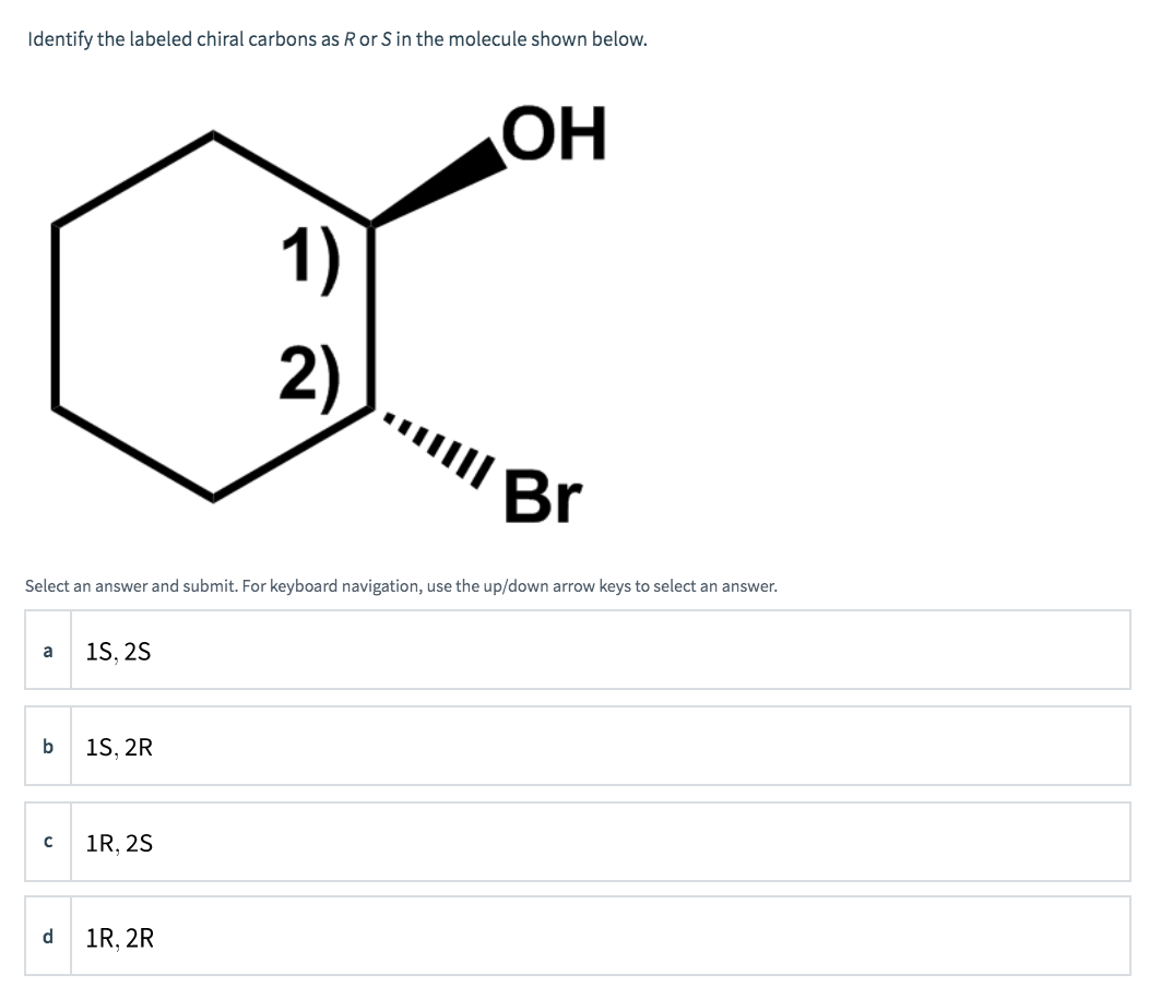 Solved Identify the labeled chiral carbons as Ror Sin the | Chegg.com