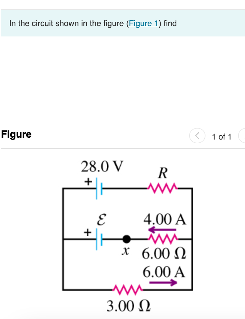 Solved Part Athe current in resistor R?Part Bthe resistance | Chegg.com