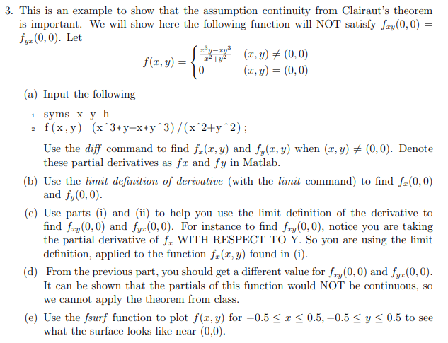 Solved 3. This is an example to show that the assumption | Chegg.com