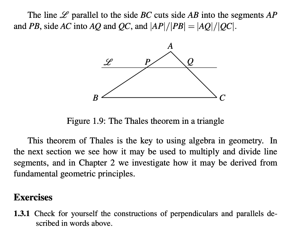 Solved Dividing a line segment into n equal parts Given a | Chegg.com