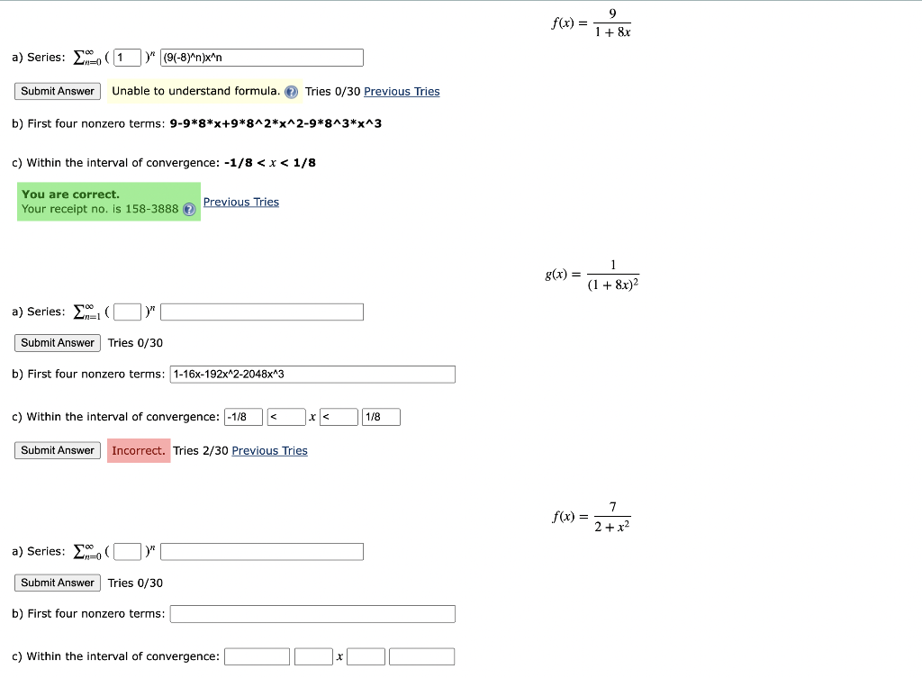 Solved a) Determine the series of the given function. In the | Chegg.com