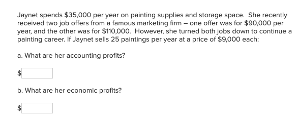 Solved Jaynet spends $35,000 per year on painting supplies | Chegg.com Solved Jaynet spends $35,000 per year on painting supplies | Chegg.com