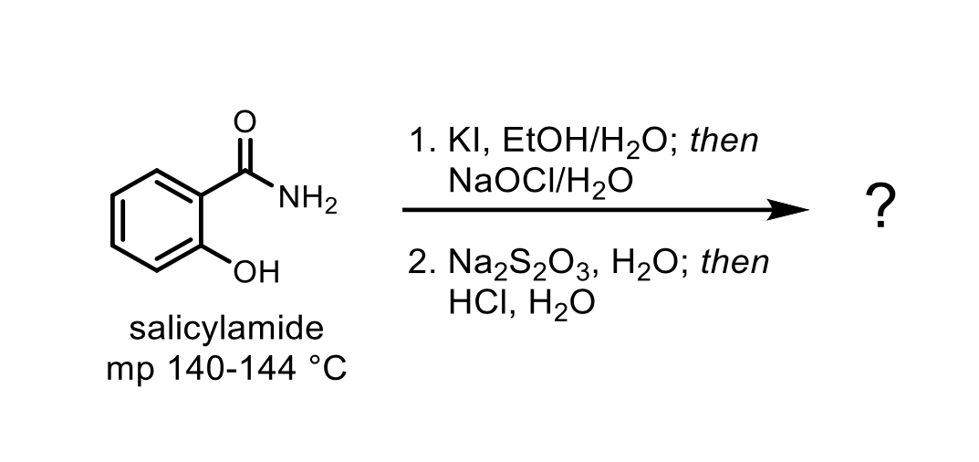 Solved Iodination of Salicylamide reaction using KI and | Chegg.com