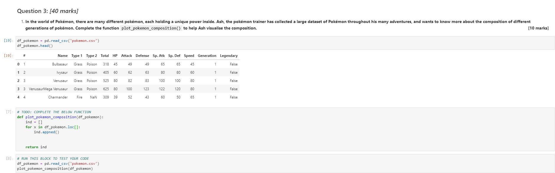 Solved language: Python In the world of Pokémon, there are | Chegg.com