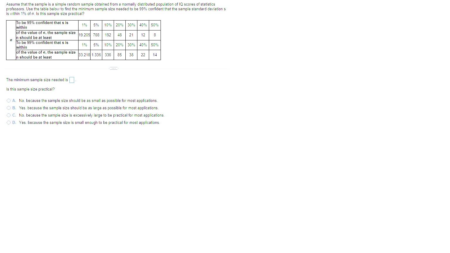 Solved Assume that the sample is a simple random sample | Chegg.com